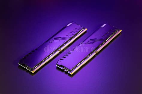 Desktop Computer Memory Two Dimm Ddr4 Memory Modules Stock Image Image Of Chip Design 191396053