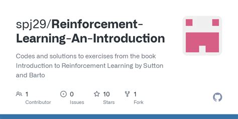 Github Spj Reinforcement Learning An Introduction Codes And Solutions To Exercises From The