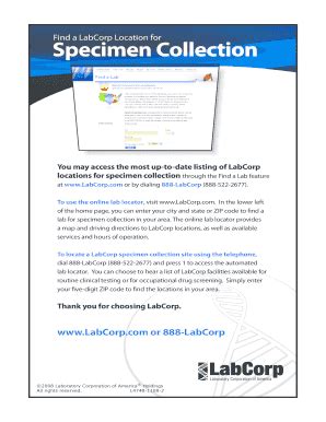 Labcorp Phone Number PdfFiller