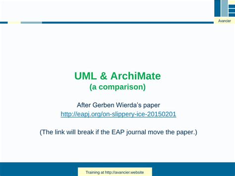 Pdf Uml And Archimate Enterprise And Solution Architecture