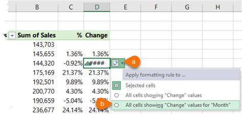 Excel PivotTable Percentage Change My Online Training Hub