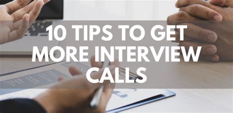 10 Tips To Get More Interview Calls Genie Resumes Blog