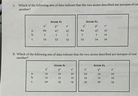 Solved Which Of The Following Sets Of Data Indicate That The