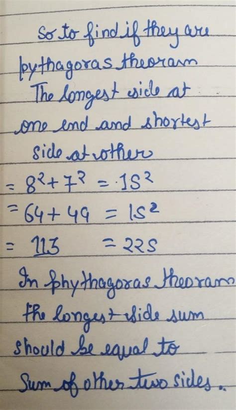 Find Out If The Following Are Pythagorean Triples1 8157