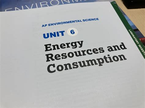 Unit 6 Energy Resources Ap®environmental Science Teaching Ap® Science