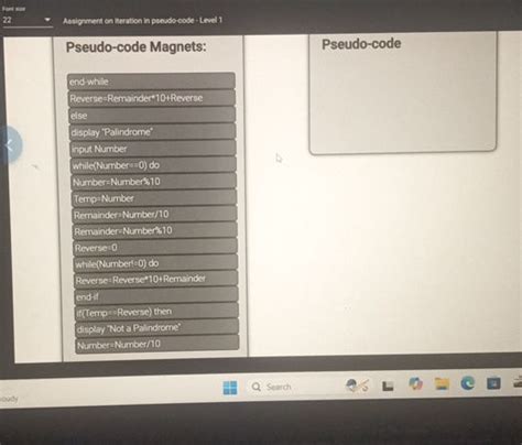 Assignment On Iteration In Pseudo Code Level 1 Pseudo Code Magnets
