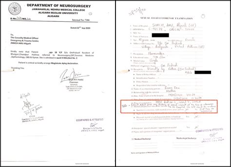 Exclusive Aligarh Hospital Mlc Report On Hathras Victim Shatters Up Exclusive Aligarh Hospital Mlc Report On Hathras Victim Shatters Up