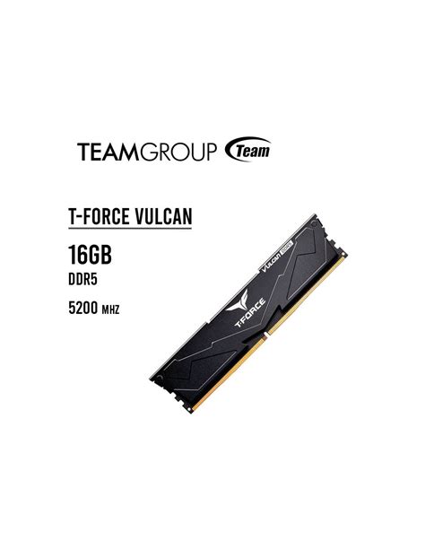 Memoria Ram Teamgroup T Force Vulcan 16gb Ddr5 5200mhz Flbd516g5200hc40c01