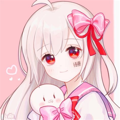 Ruko Luco Qaq Mafumafu Niconico Highres 1girl Blue Eyes Breasts