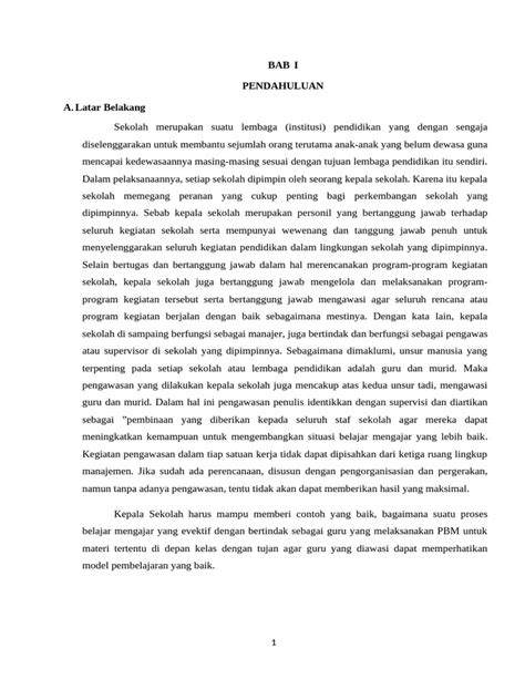 Program Pengawasan Dan Evaluasi Sekolah Pdf