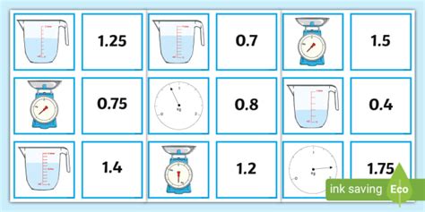 Reading Scales With Decimals Matching Activity Twinkl