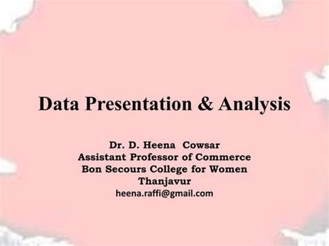 Presentation Of Findings Ppt