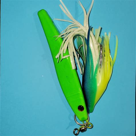 Nates Weights Halibut Lingcod Glow Jig With Skirt Corlane Sporting