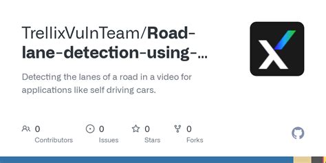Github Trellixvulnteamroad Lane Detection Using Opencvy6th