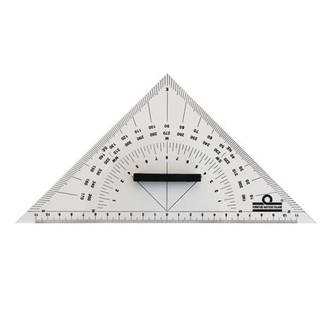 Triangle Protractor Length 250 Mm Hypotenuse Material Plexiglass