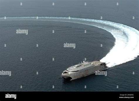 Us Navy The High Speed Vessel Two Hsv 2 Swift Underway In The Indian