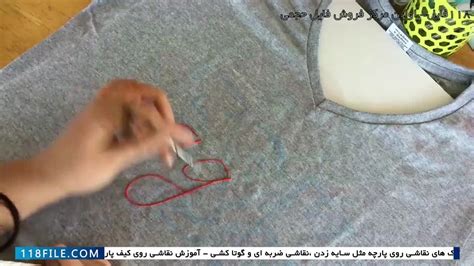 آموزش نقاشی روی پارچه نقاشی روی لباس مجلسی نوشتن کلمه روی پارچه نماشا