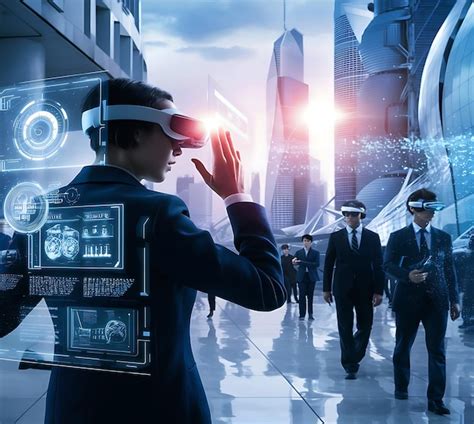 Person Using Ar Technology To Perform Their Occupation Premium Ai