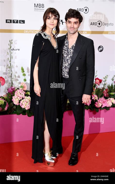 Berlin Germany 03rd May 2024 Actress Luise Befort And Maximilian Befort Attend The German