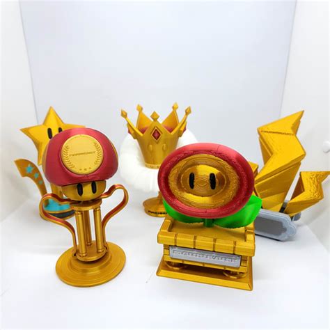 Mario Kart Trophies Nintendo Inspired Collectibles 5 Styles