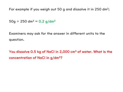 SOLUTION: V2 part 1 concentration calculations gcse chemistry troilo - Studypool