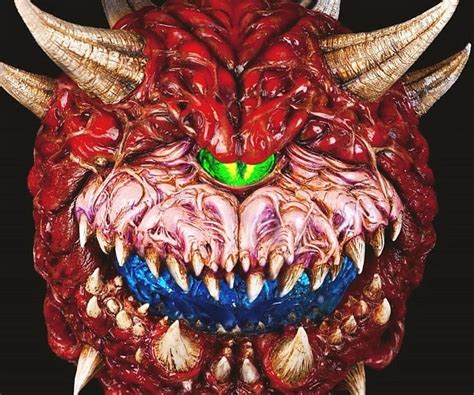 Light Up Doom Cacodemon Sculpture