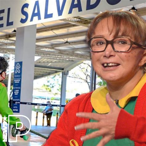 “la Chilindrina” Aterriza En El Salvador Para Presentarse En El