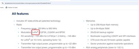 Stm32wle4 Details Incorrect No Lora Stmicroelectronics Community