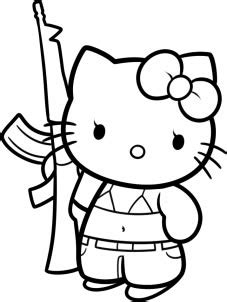 Gangster Hello Kitty Coloring Pages [2025]