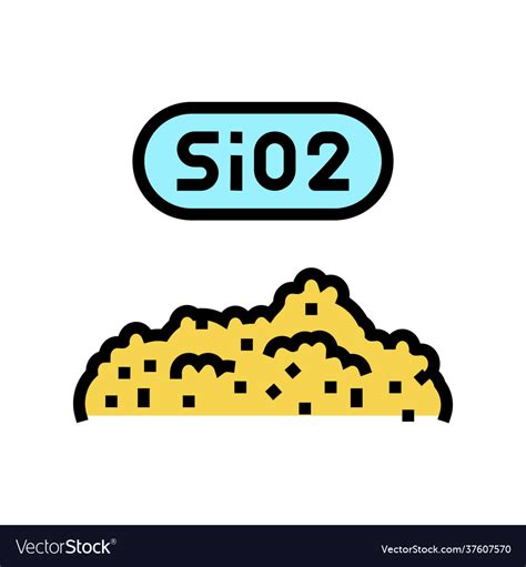 Sio Semiconductor Manufacturing Color Icon Vector Image