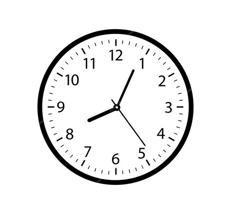 Premium Vector Wall Clock Classic Design Wall Clock Analog Clock Time