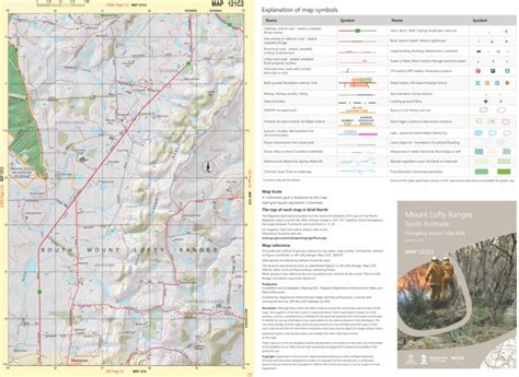 Mount Lofty Ranges Map 121c2 By Mapland Department For Environment