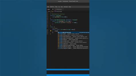 Implementing Interface Youtube