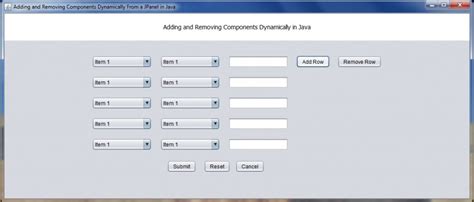 Adding And Removing Components Dynamically From Jpanel