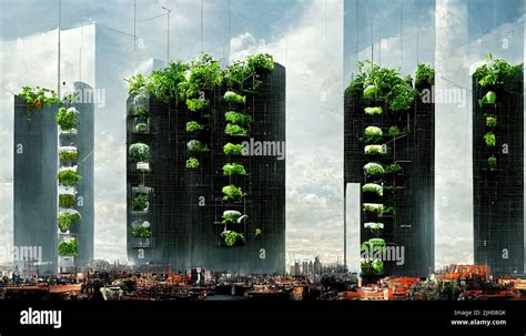 Vertical Farming Conceptual Illustration Stock Photo Alamy