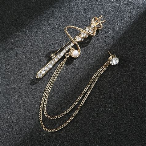 Jual Kiama Lapel Pin Bros Jas Wedding Vintage Crown Aksesoris Pin