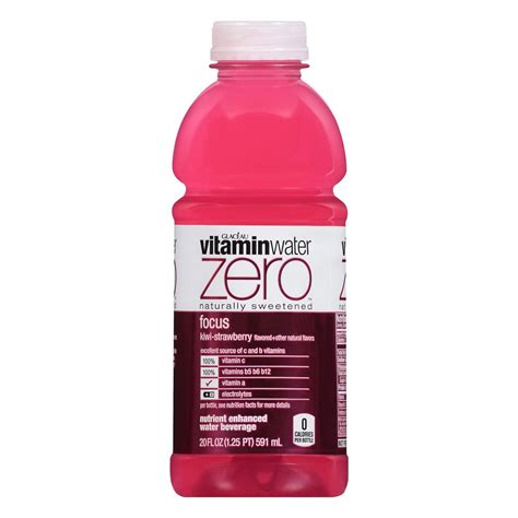 Vitaminwater Zero Nutrient Enhanced Water Beverage Focus Kiwi