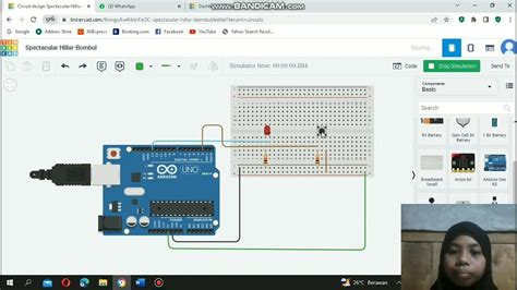 Simulasi Arduino Uno Mengendalikan Lampu Led Menggunakan Button Pada
