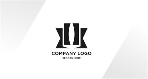 A Black And White Logo With A White Background Free Vector