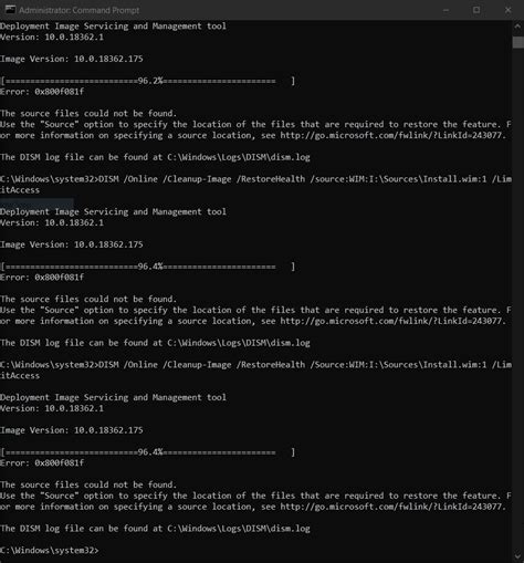 The Source Files Could Not Be Found Error 0x800f081f Techsupport