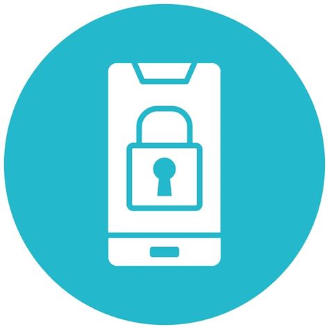 Premium Vector Mobile Security Vector Illustration Style