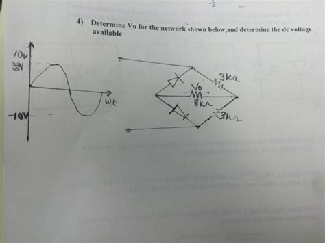 solved 4 determine v0 for the network shown below and