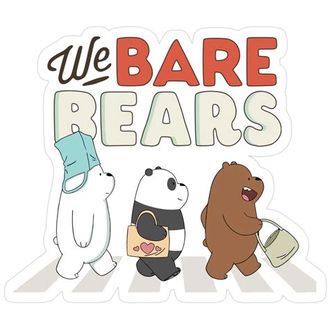 We Bare Bears Logo Sticker We Bare Bears Bare Bears Bear Logo
