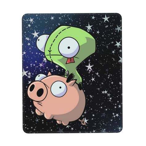 Invader Zim Mouse Pad Non Slip Rubber Desktop Mousepads 7 9 X 9 5 In Computer Mouse Mat