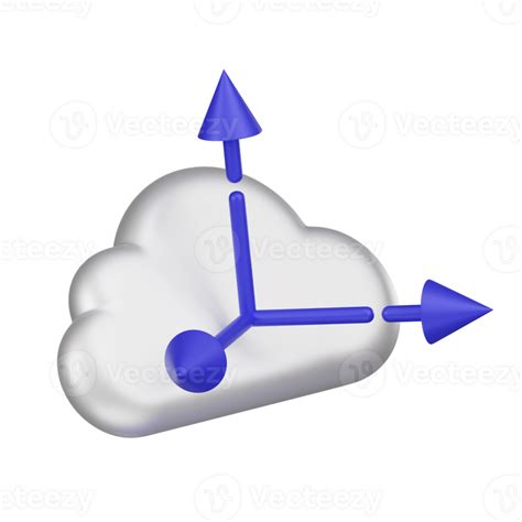 Cloud Scaling Vector 3d Icon 41309932 Png
