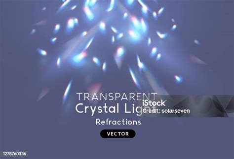 Crystal Light Reflection Pattern Effects Stock Illustration Download