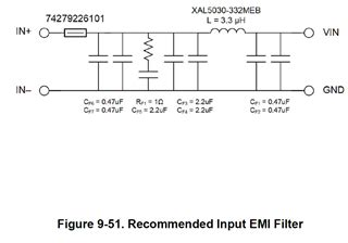 LM Q Recommended Input EMI Filter Power Management Forum Power Management TI E E