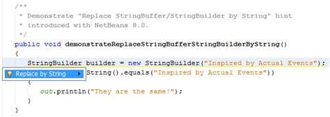 Inspired By Actual Events NetBeans 8 0 S Five New Performance Hints