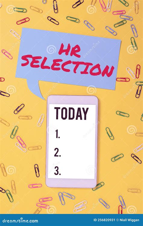 Hand Writing Sign Hr Selection Business Idea Process And Approached By Human Resources When