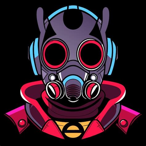 Premium Vector Frontview Cyber Vector Illustration